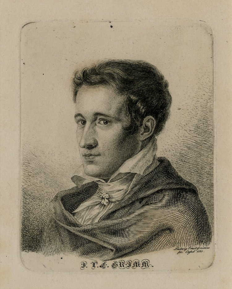 Jacob Grimm by Ludwig Emil Grimm – Linternas y bosques