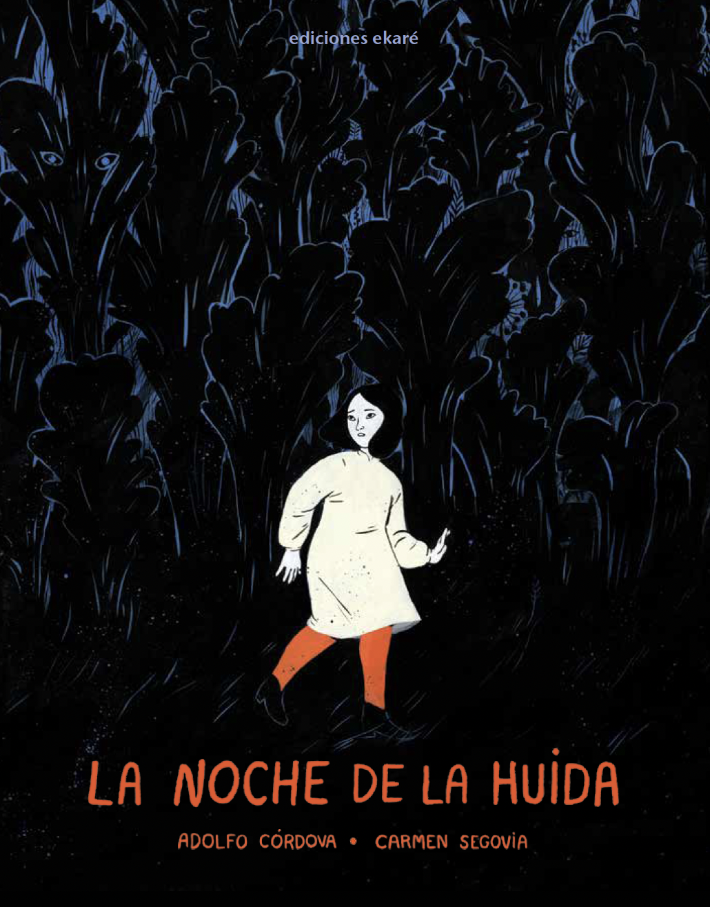 La noche de la huida portada – Linternas y bosques